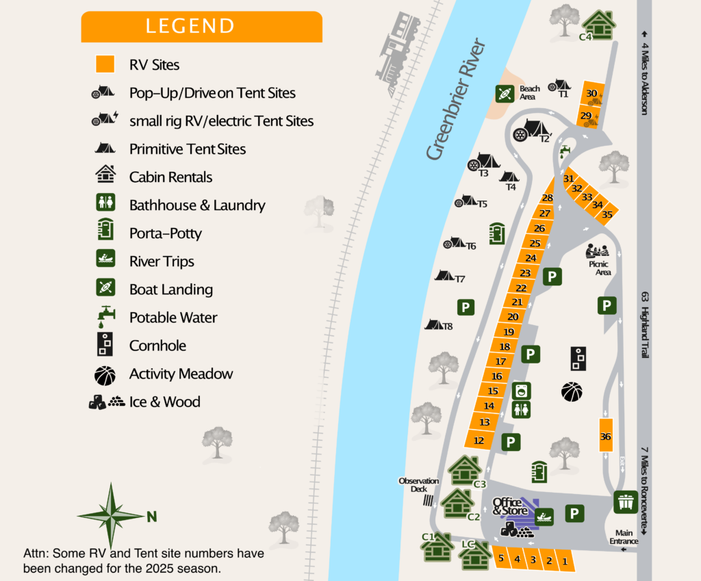 Greenbrierriver Campground – Cabin Rentals, RV & Tent Sites, River Trips